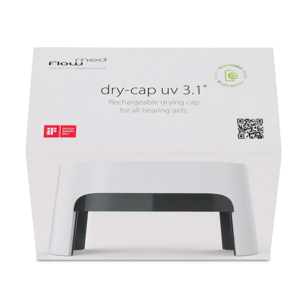 Flow Med Dry-Cap UV 3.1 įkraunamas džiovintuvas - Audiomedika